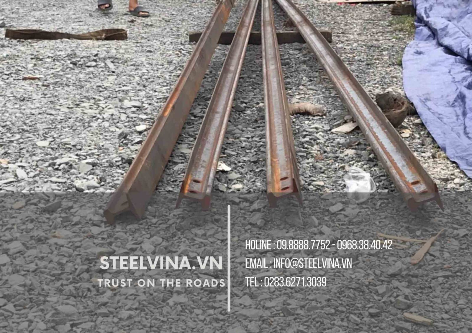 Thép Ray P22 - Sắt Ray Tàu P22 - Steel Rail P22 Giá Rẻ Tại Kho TPHcm